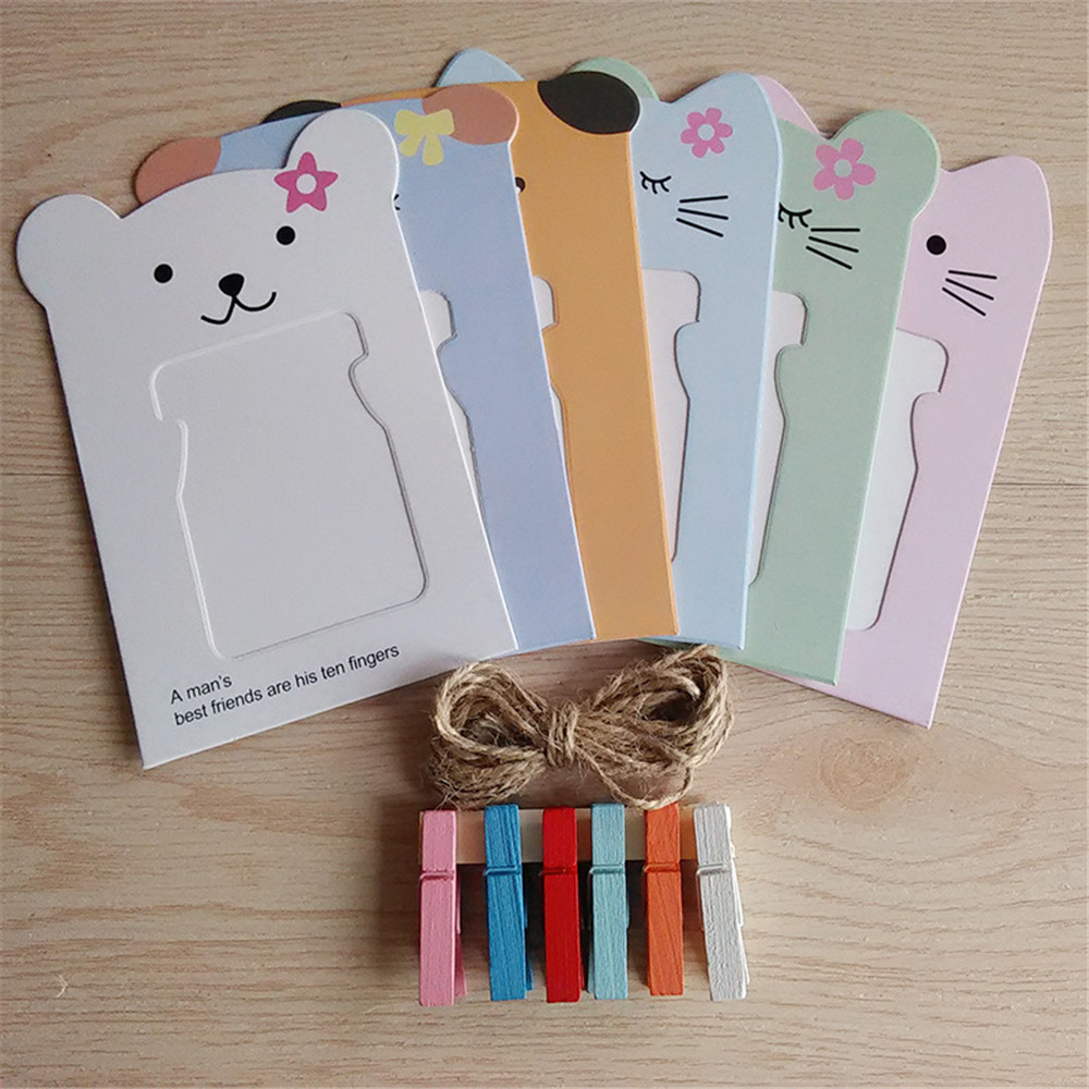 Wall Deco DIY Mini Paper Photo Frame With Mini Col... – Grandado