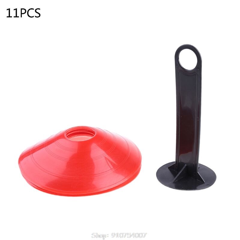 11 Pack Soccer Cones Disc Cone Sets with Holder an... – Grandado