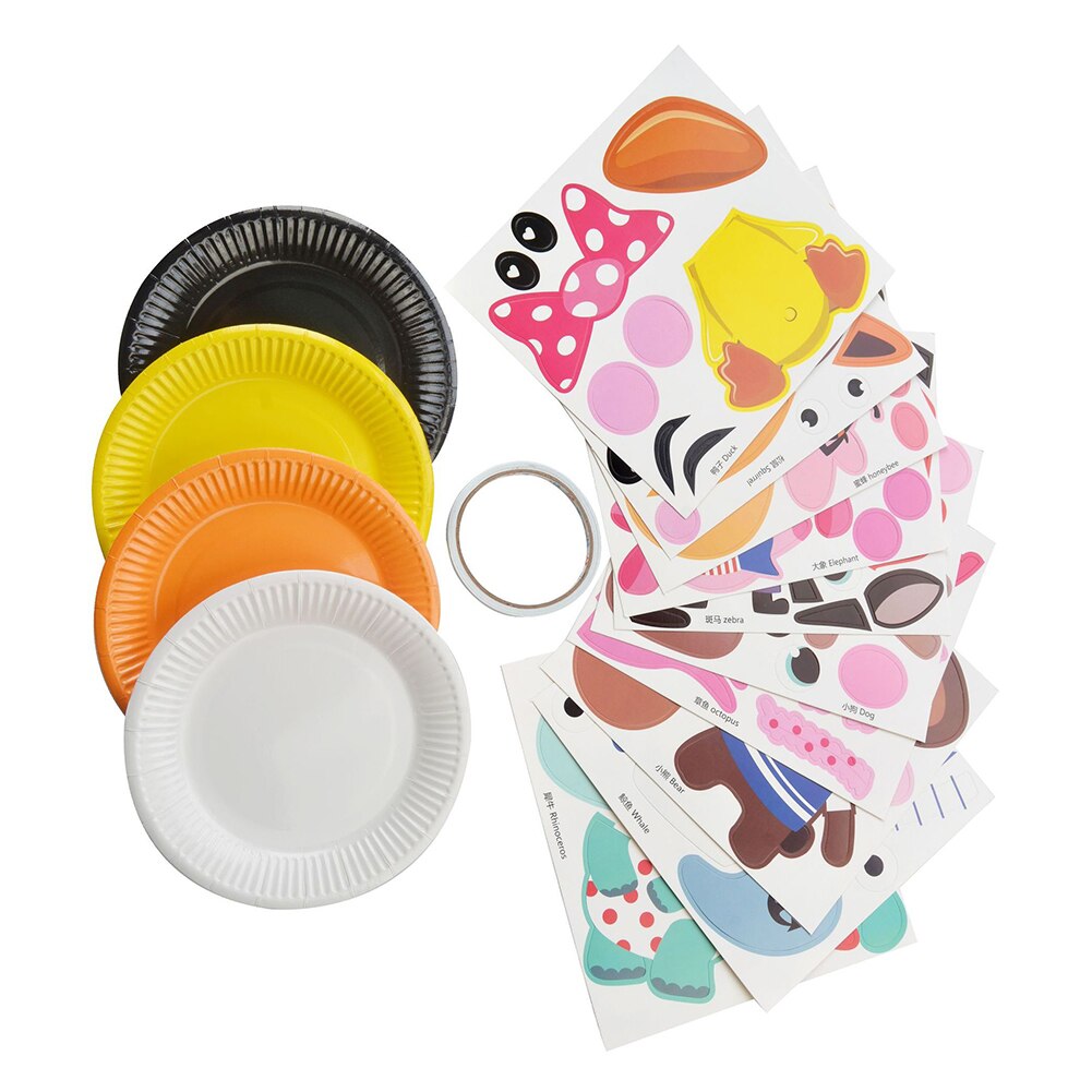 Handmade DIY Material Toys Color Paper Tray Sticke... – Grandado