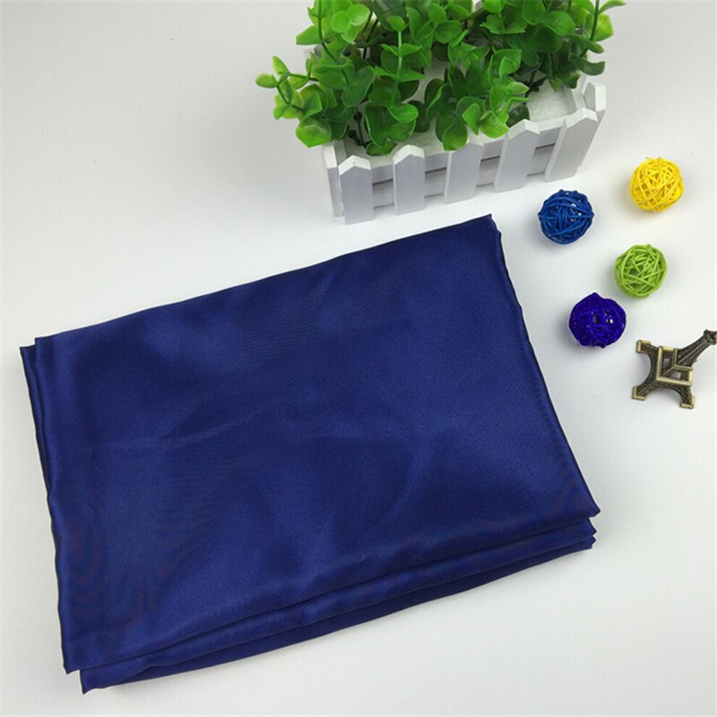 150cm Width 100% Polyester Navy Blue Satin Fabric ... – Grandado