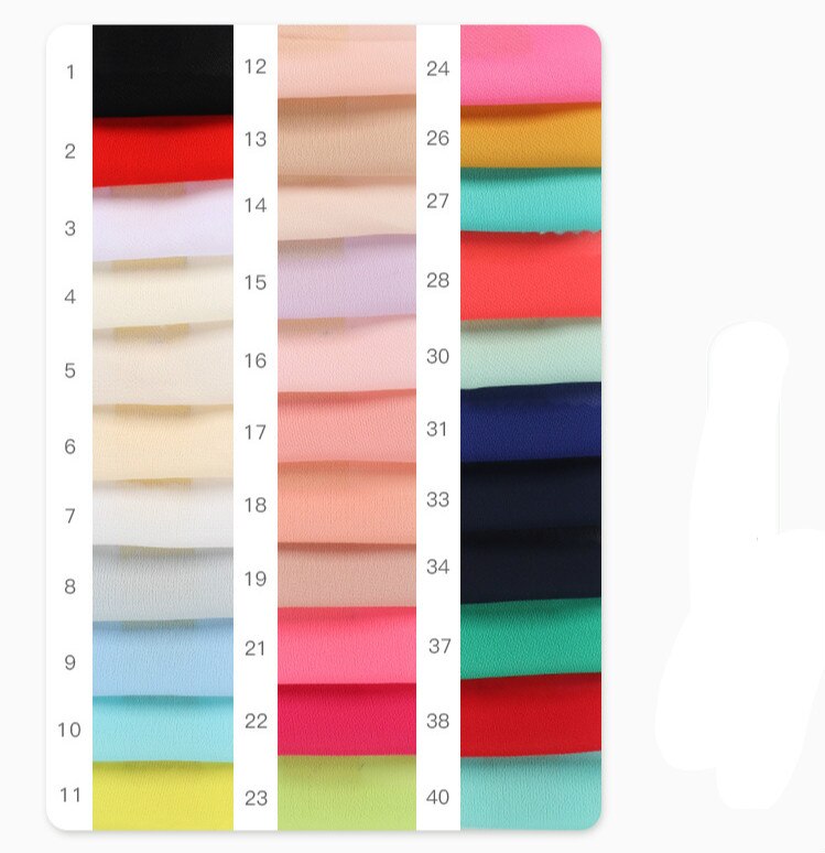 Soft Solid Blue Twill Chiffon Fabric for Dress Shi... – Grandado