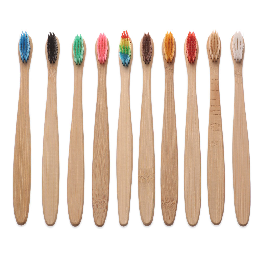 1/5Pc Environmental Bamboo Toothbrush Charcoal Hea... – Grandado