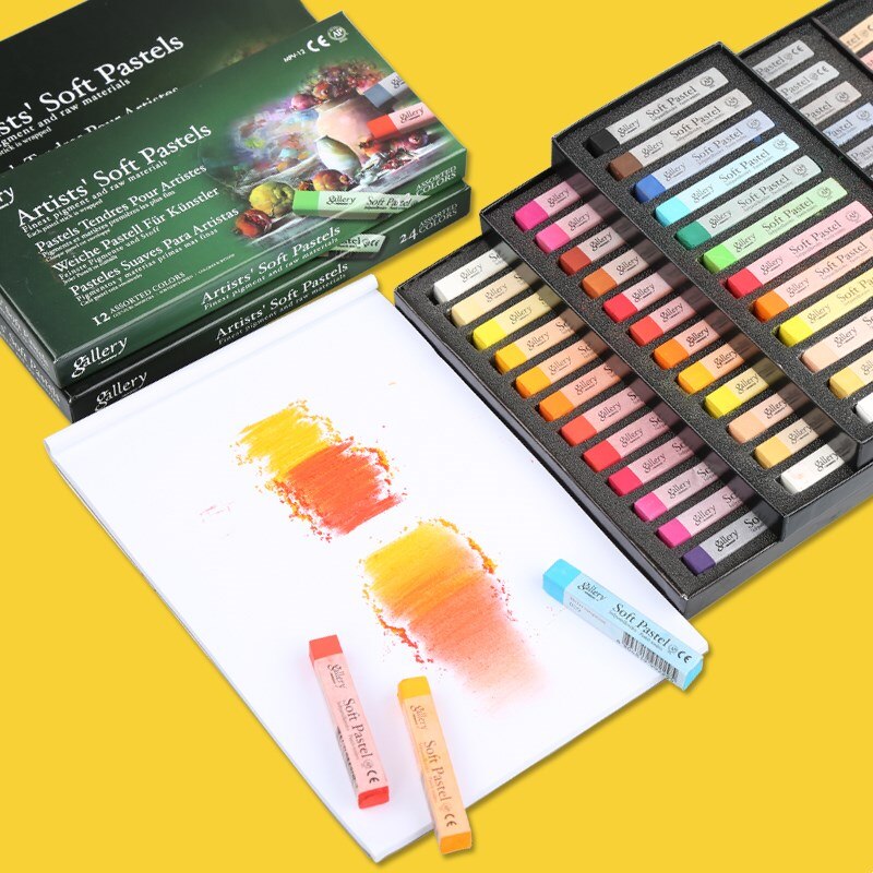 painting color chalk set 24/48 color soft pastel s... – Grandado