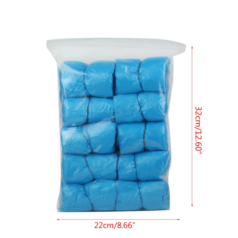 100pcs Disposable Plastic Shoe Covers Rain Waterpr... – Grandado