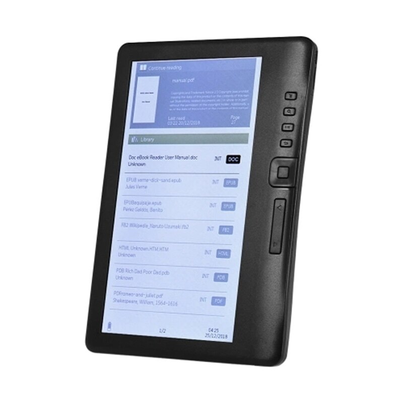 Portable 7 Inch 800 x 480P E-Reader Color Sn Glare... – Grandado
