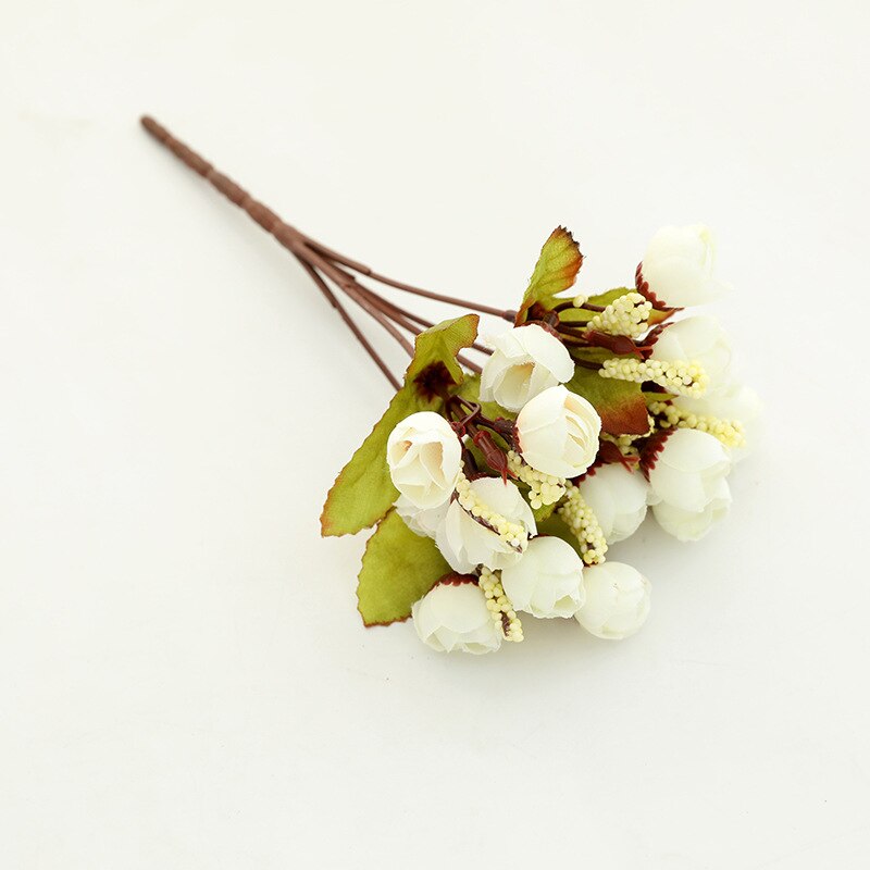 Autumn 15 heads/bouquet small bud roses bract arti... – Grandado