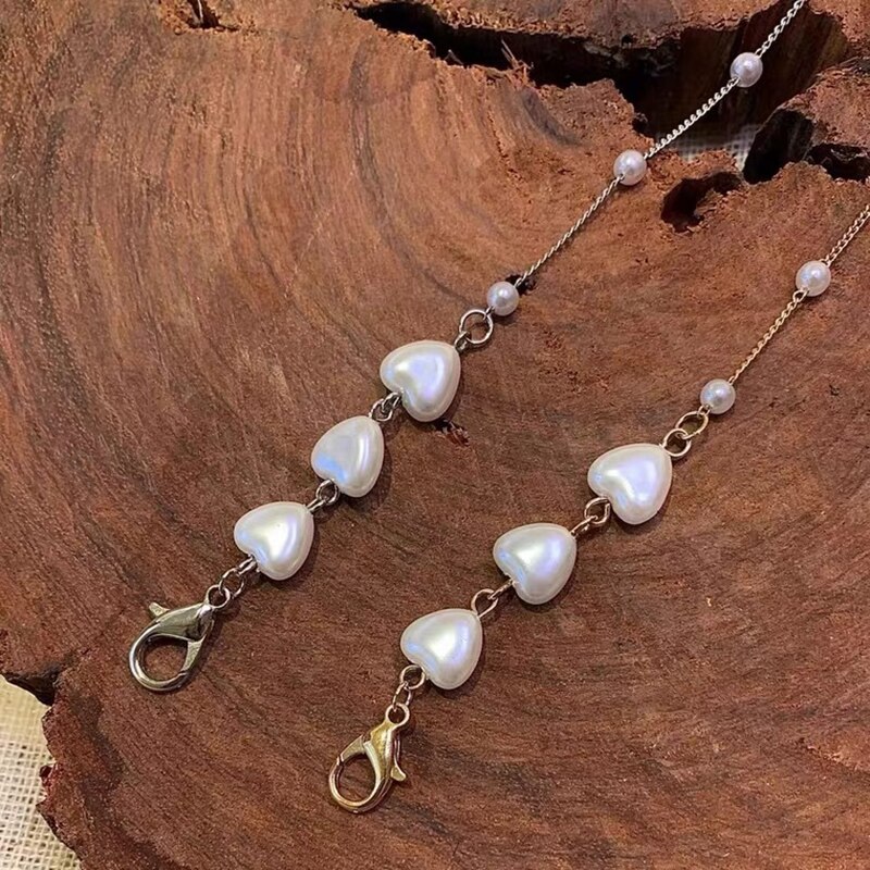 1pc Simple Anti-lost Love Heart Mask Pearl Chain P... – Grandado