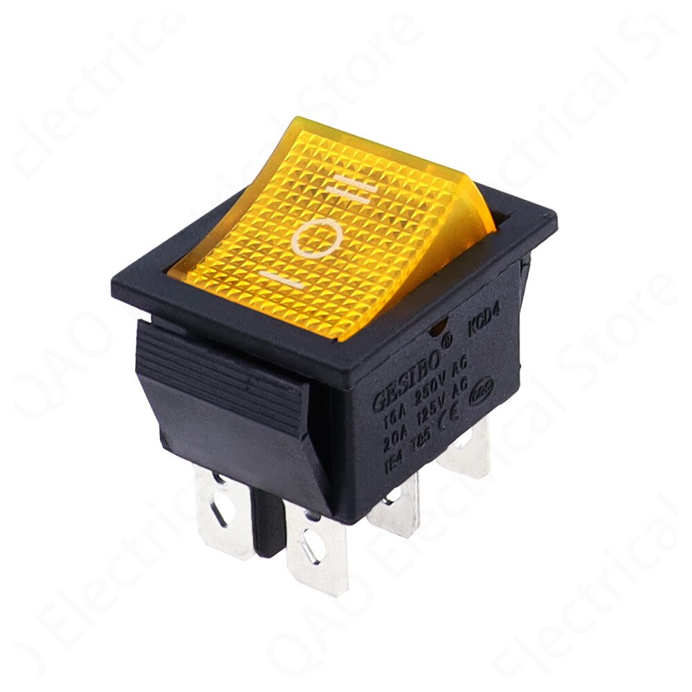 KCD4 1PCS Rocker Switch Power Switch ON-OFF-ON 3 P... – Grandado
