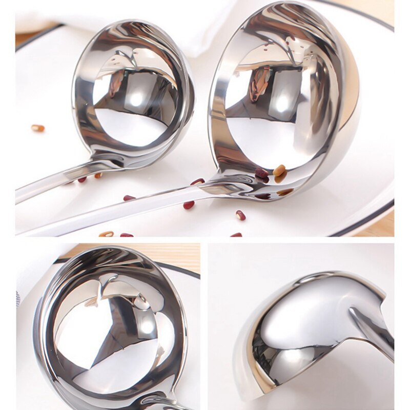 Thicken Stainless Steel Long Handle Ladle Spoon Bi... – Vicedeal