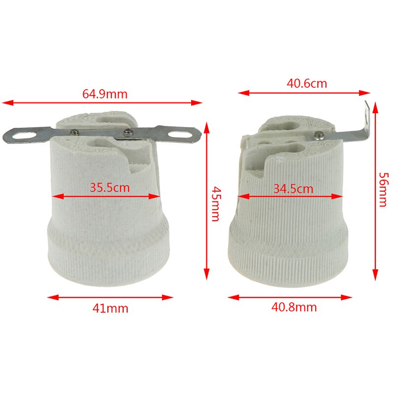 Lamp Base E27 Vintage Ceramic Edison Lamp Fittings... – Grandado