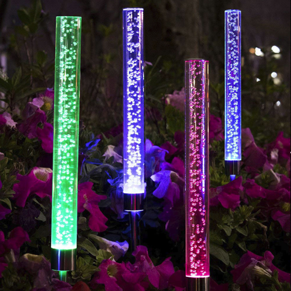 Solar LED Lights Acrylic Bubble Garden Color Chang... – Grandado