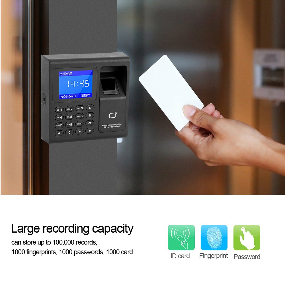 1.8 Inch Screen Time Attendance Machine Wiegand26/34 125KHz RFID ...