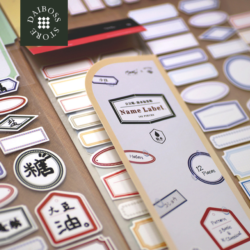 12 Sheets Waterproof Name Labels Blank Writable St... – Vicedeal
