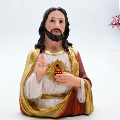 Catholic sacred statue of the Sacred Heart of Jesu... – Vicedeal