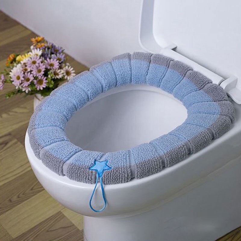 Winter Warm Toilet Seat Cover Washable Bathroom To. Grandado