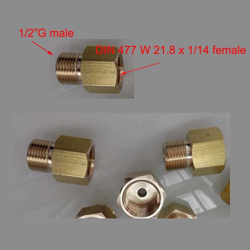 Homebrew CO2 Regulator Connector,1/2"G or 5/8... – Vicedeal