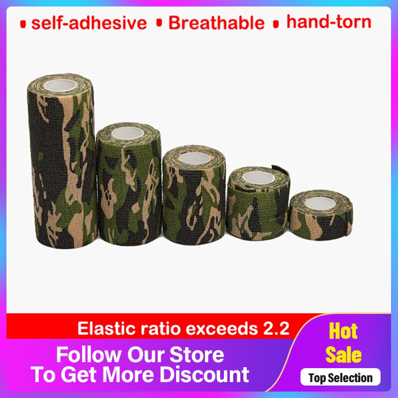 45cm Camouflage Self-adhesive Elastic Bandage Disg... – Grandado