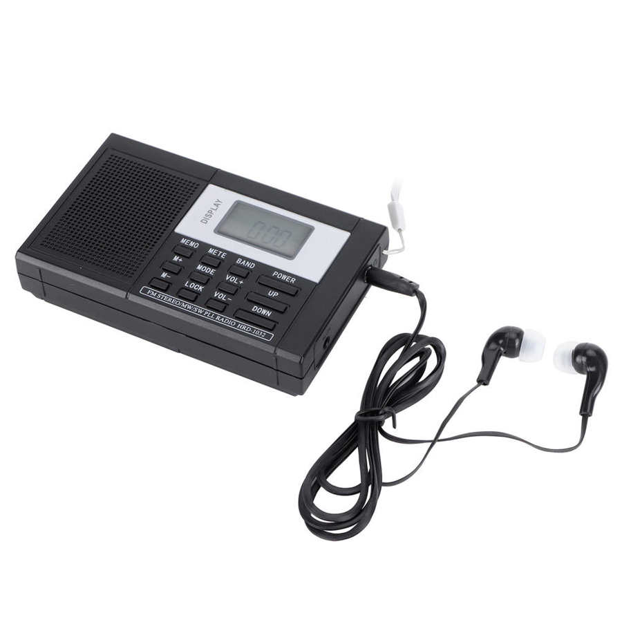 HRD-1032 Mini Portable Radio Digital Clock FM/AM/S... – Grandado