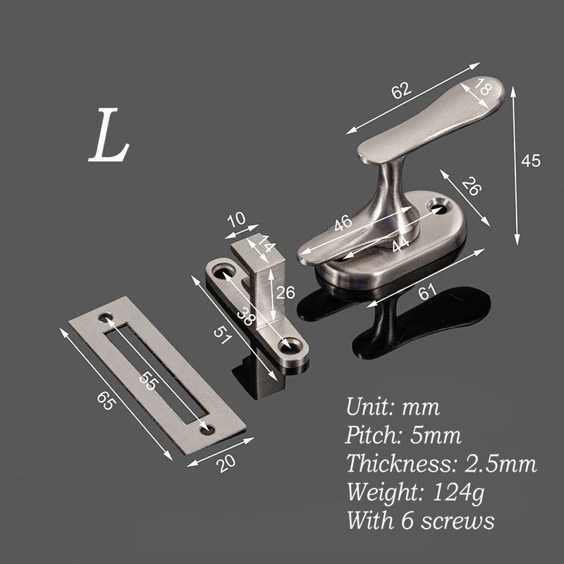 Door Latch Stainless Steel Door Bolt Window Gate L... – Vicedeal