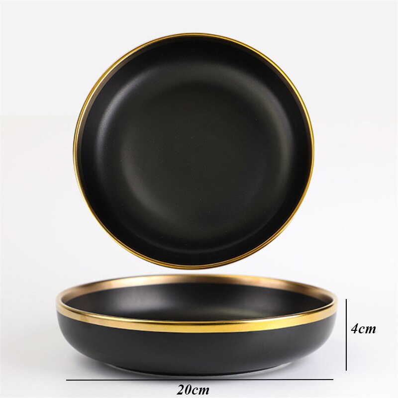 European Porcelain Dinner Plate Kitchen Tableware ... – Vicedeal