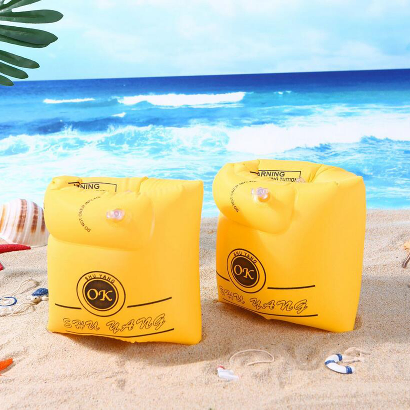 Cute Arm Ring Kids Adult PVC Inflatable Swim Float... – Grandado