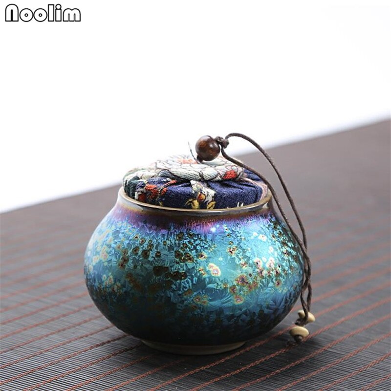 Ceramic Portable Tea Caddy Colorful Kiln Change Gl... – Grandado
