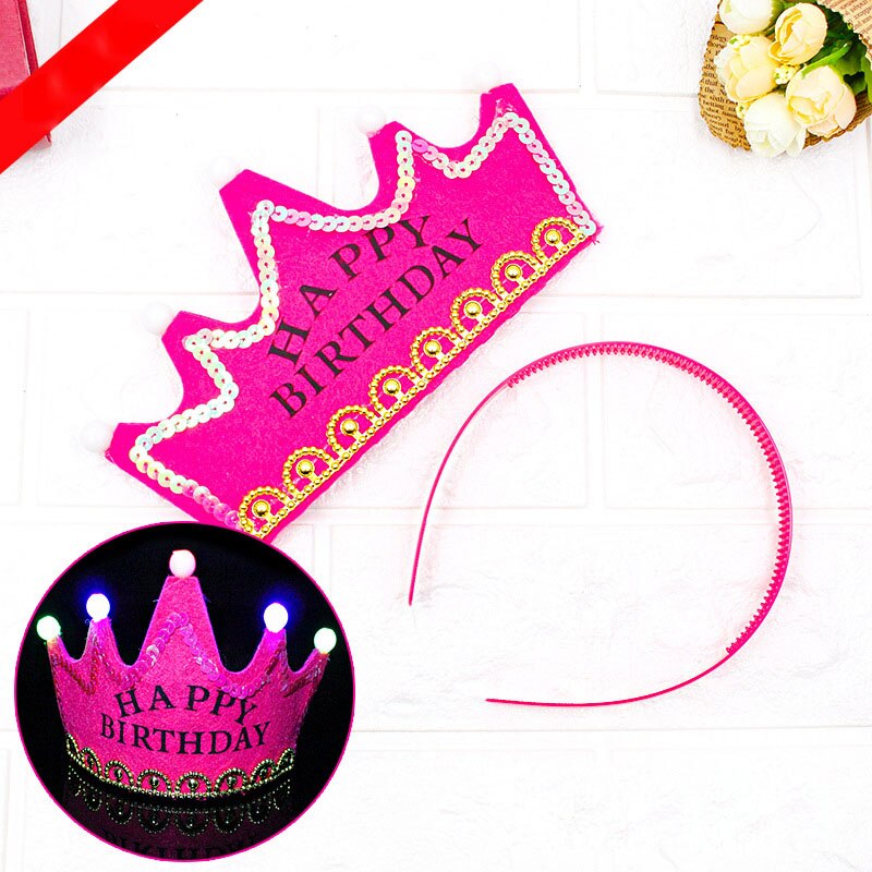Lighting Crown Happy Birthday Hats For Kids Birthd... – Grandado