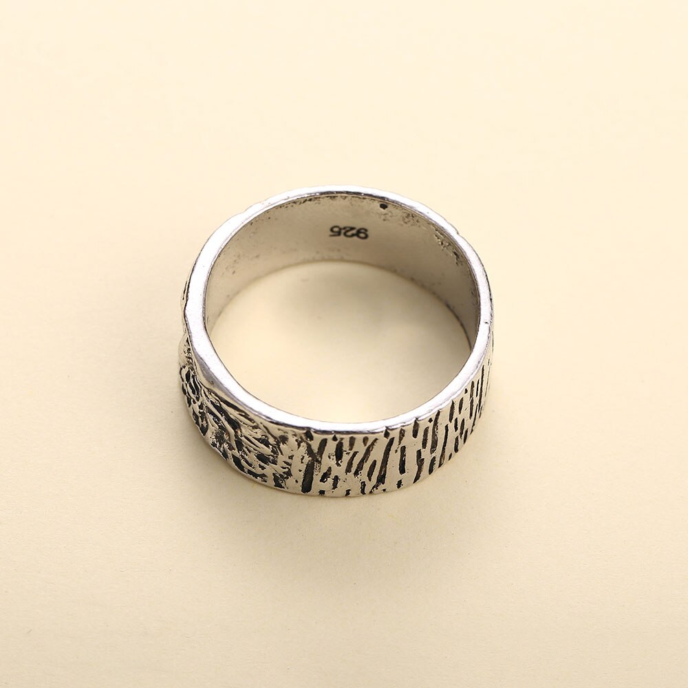 COCONAL Metal Carving Owl Ring Bohemian Style Male... – Grandado