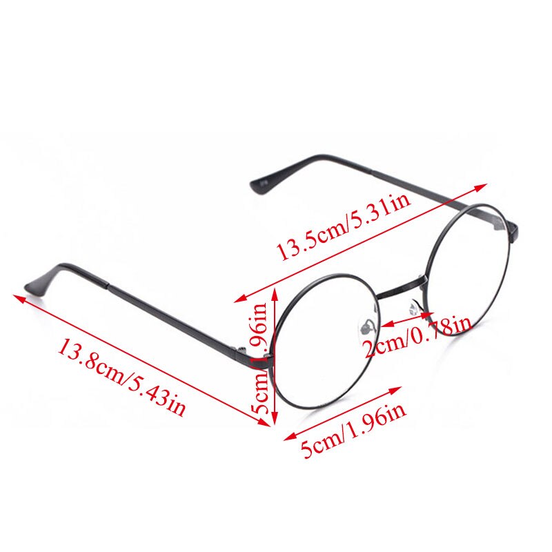 Retro Metal Frame Clear Lens Glasses Nerd Geek Eye... – Grandado