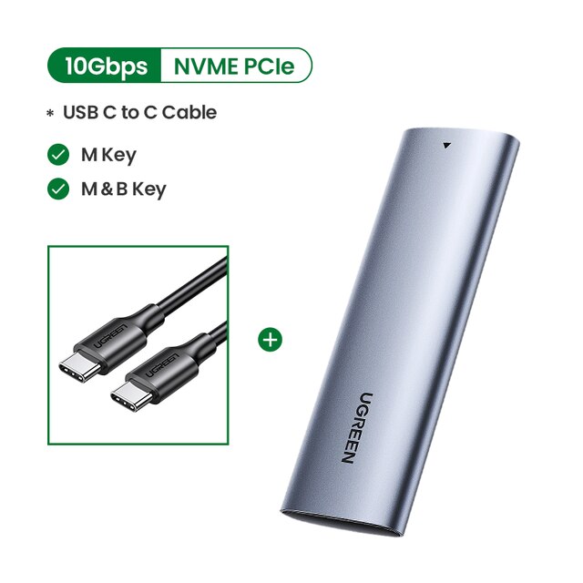 UGREEN M.2 NVMe SSD Enclosure Adapter Aluminum 10 ... – Vicedeal