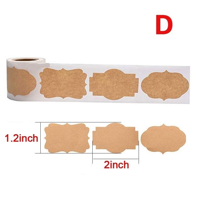 300pcs Vintage Blank Kraft Paper Sealing Sticker D... – Vicedeal