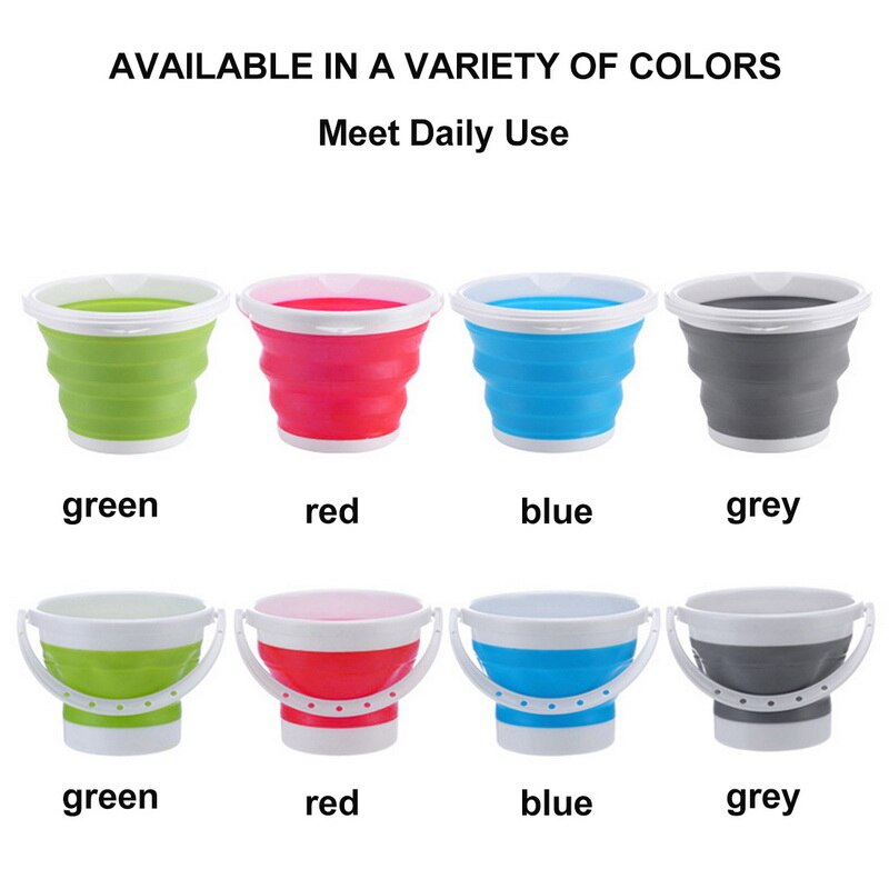 Foldable Bucket Car Wash Outdoor Fishing Round Bat... – Vicedeal