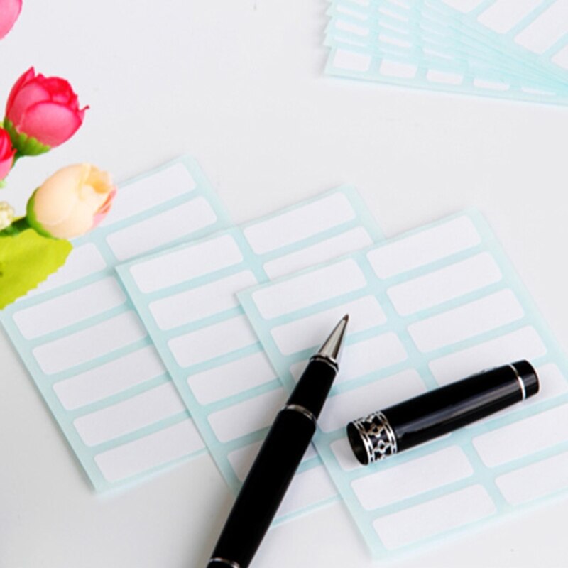 12 Sheet Self Adhesive Sticky White Label Blank St... – Grandado