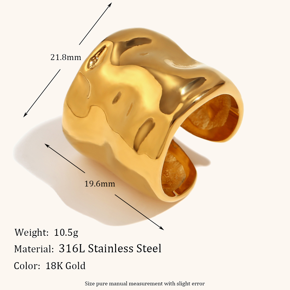 La. Muses Popular Wavy Shape 19.6mm Wide Opening R... – Grandado