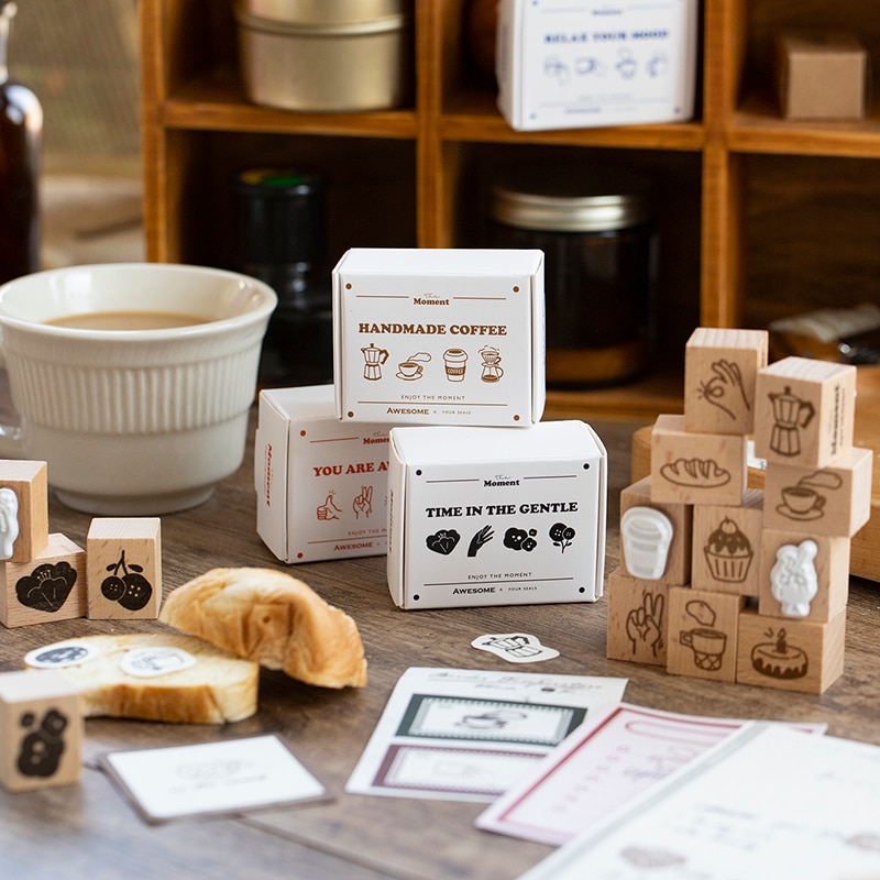 4Pcs/Set Vintage Bread Flower Gesture Stamp DIY Wo... – Vicedeal