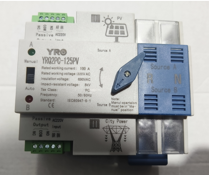 Din Rail 2P Mini ATS Dual Power Automatic Transfer... – Grandado