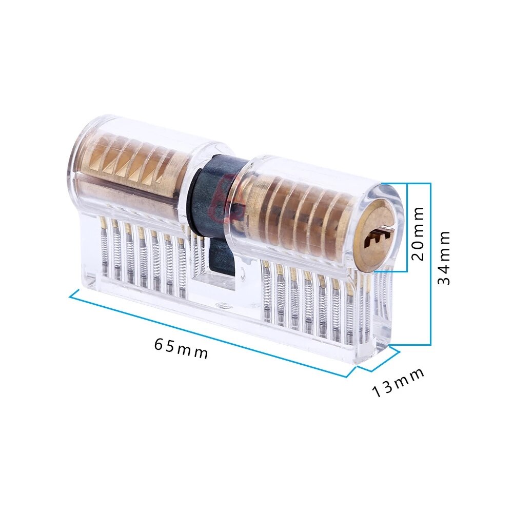 CHKJ Practice Transparent Tubular Lock Cylinder Vi... – Grandado