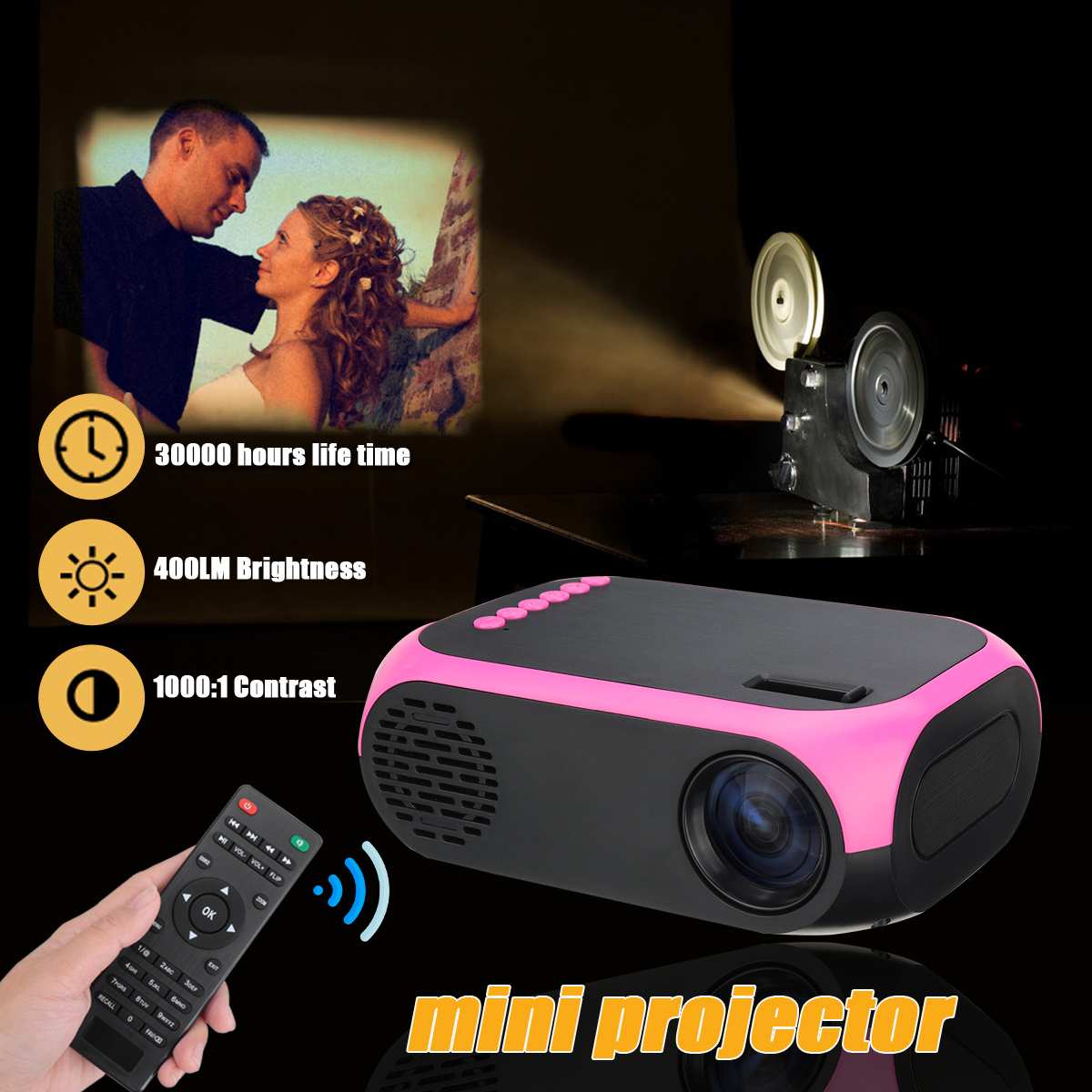 80 Inch 1920 * 1080P Life LCD Projector Home Theat... – Grandado