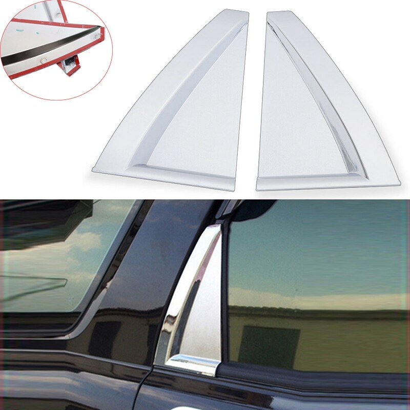 Car Chrome Rear Window Triple-cornered Decoration ... – Grandado