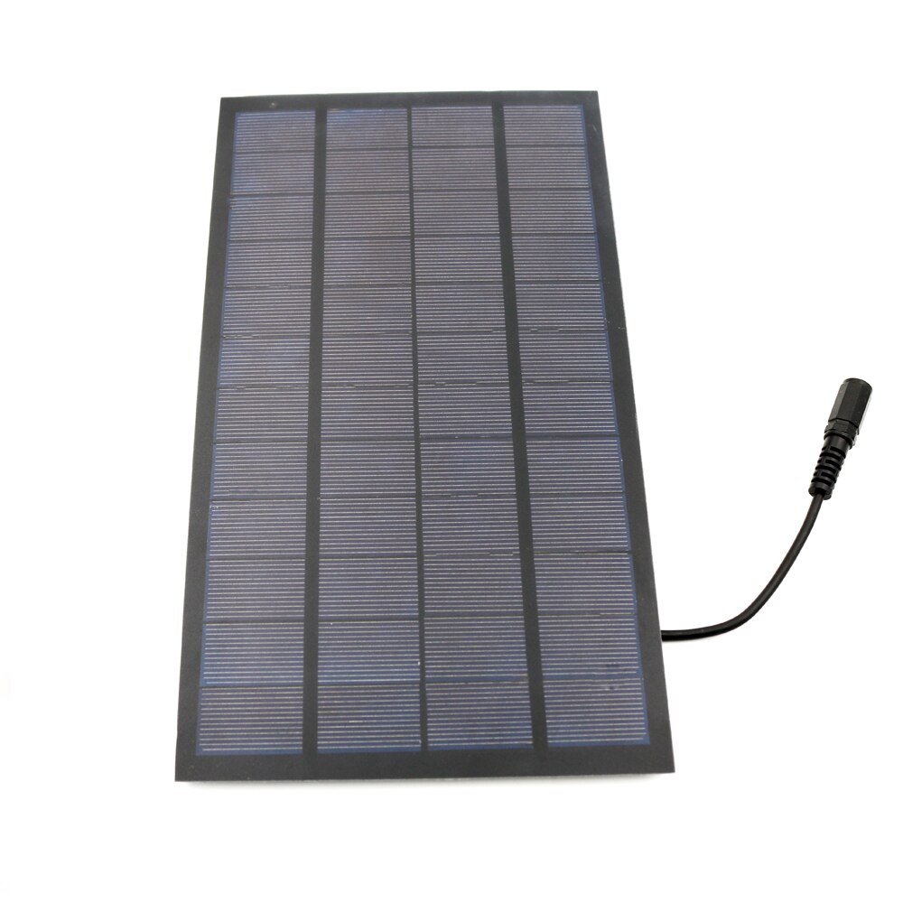 583mA 12V 7W Solar panel with 5.5*2.1 DC Connector... – Grandado