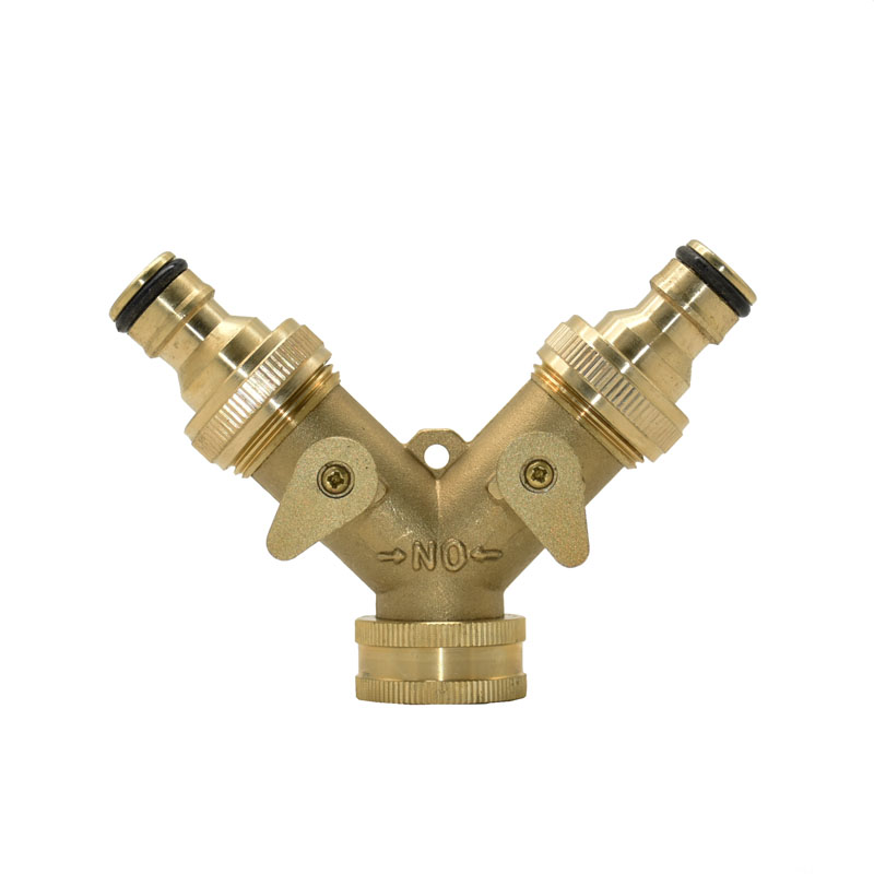 Brass 3/4" Female 2-way Garden tap water spli... – Grandado
