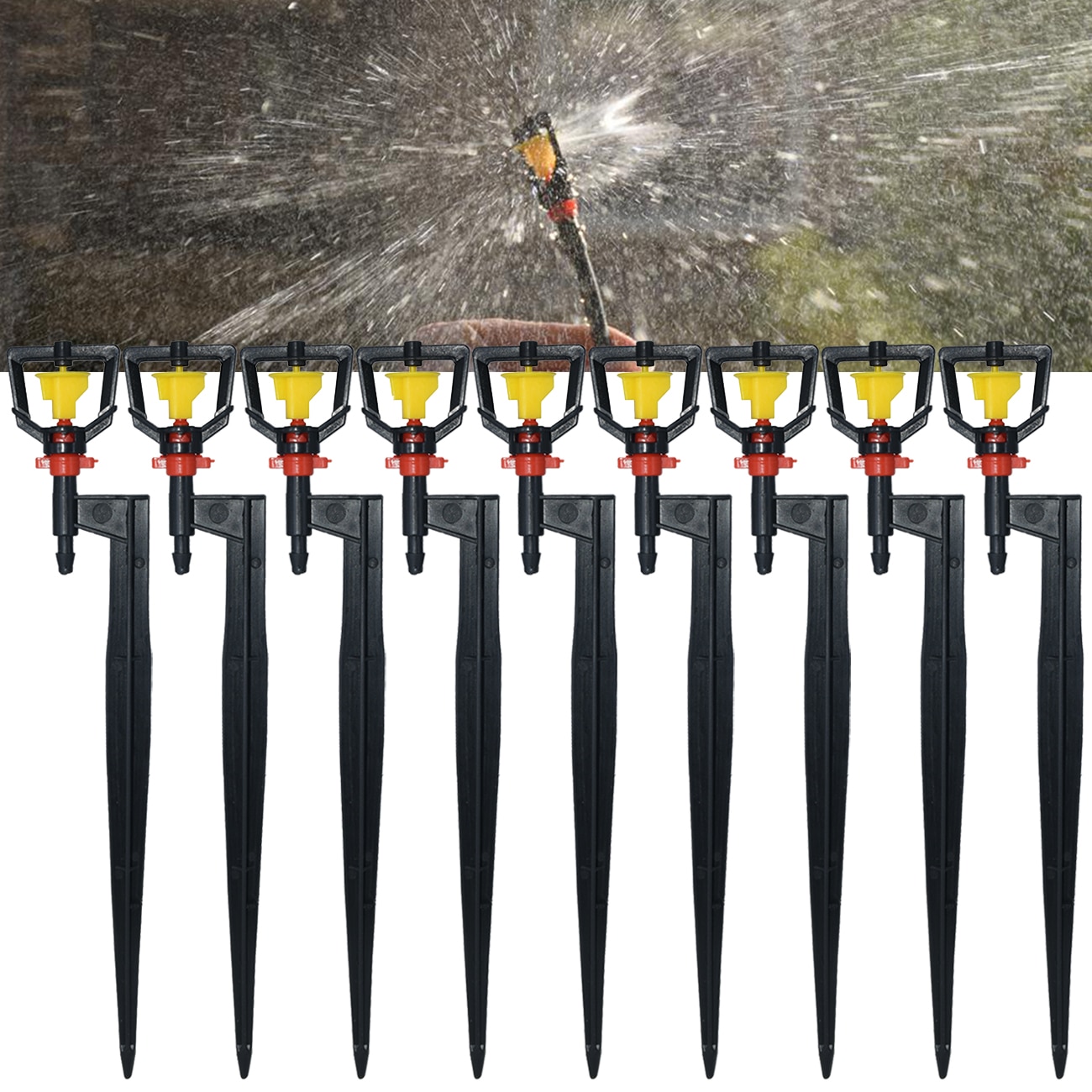 Kesla 10 kpl mini pyörivä sprinkleri 360 astetta m... – Grandado