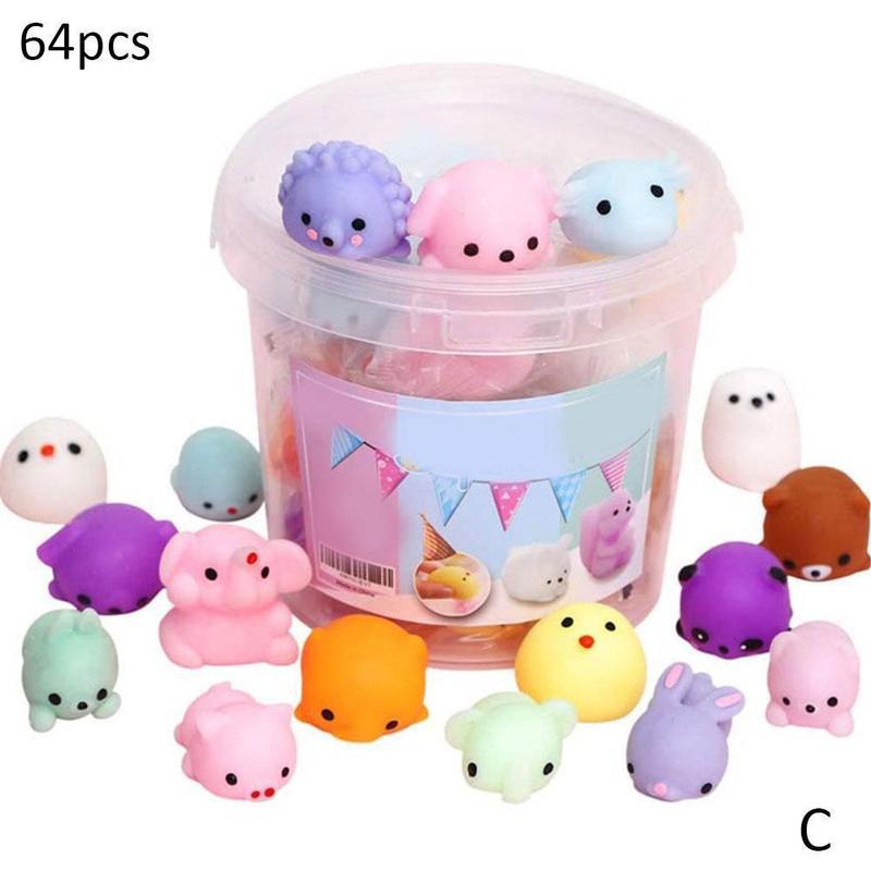 24/36/64pcs Squishy Toy Cute Animal Antistress Bal... – Grandado