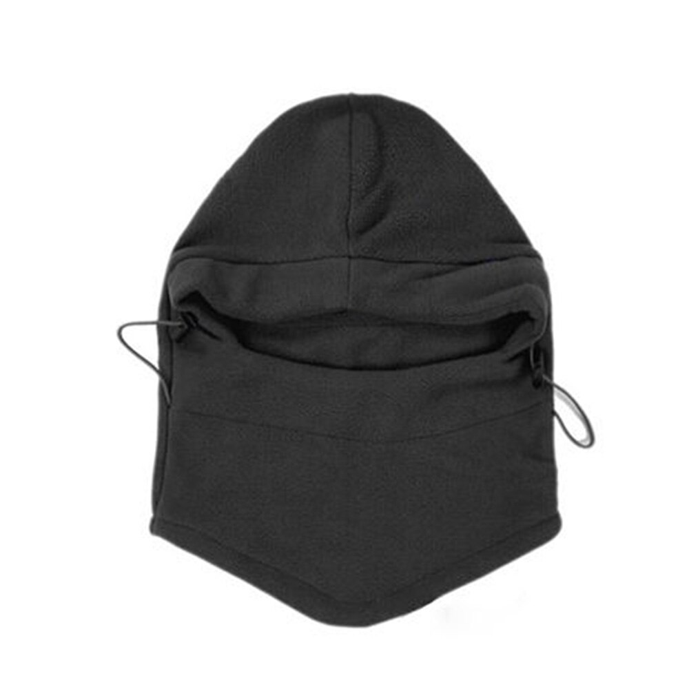 Winter Black Thermal Balaclava Hood Outdoor Riding... – Grandado
