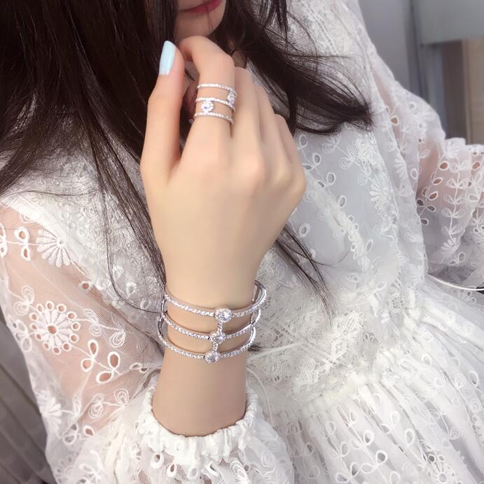 ronde vorm exquisite micro pave instellen armbande... – Grandado