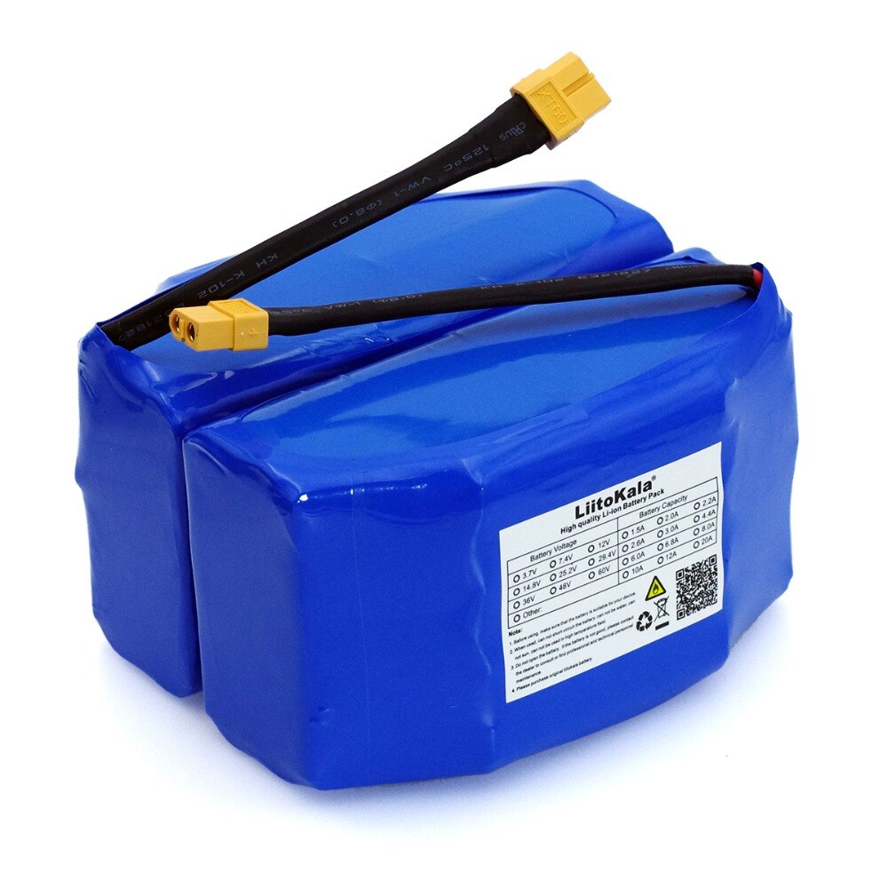 LiitoKala 36V 4,4 Ah 4400mah hohe ablauf 2 rad ele... – Vicedeal
