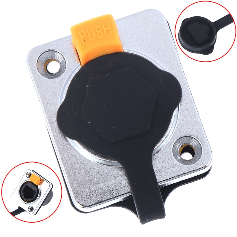 Practical RJ45 Waterproof Connector Female Panel M... – Grandado Practical RJ45 Waterproof Connector Female Panel M... – Grandado
