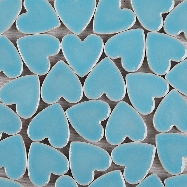60pcs(6pcs*10colors) Porcelain Heart Shape Mosaic ... – Grandado
