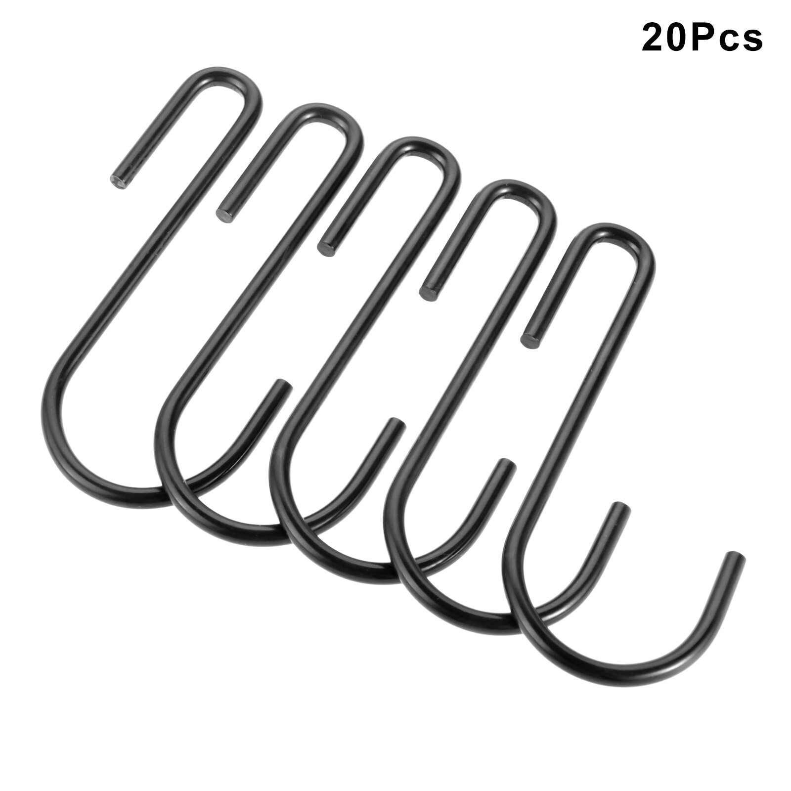 10/20pcs Black/Silver S Shaped Hooks Kitchen Pans ... – Grandado