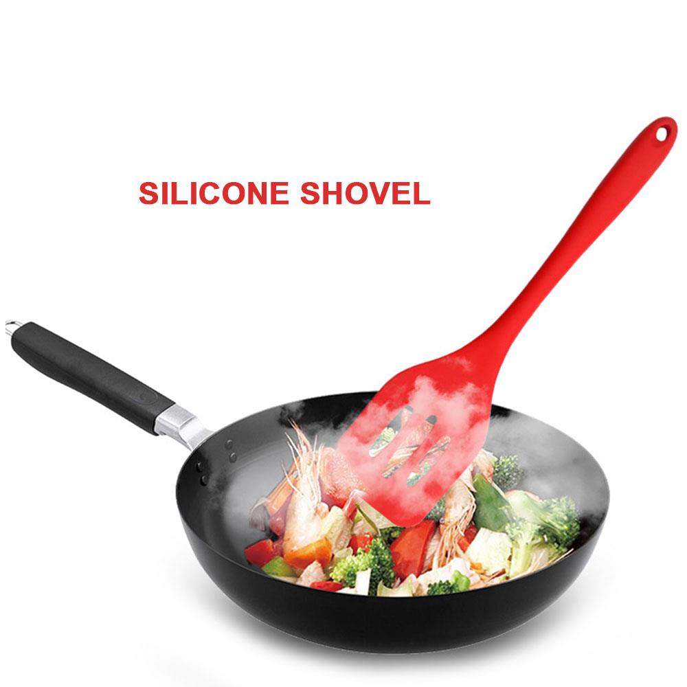 Cooking Utensil Set Black Red Food Grade Non-Stick... – Grandado